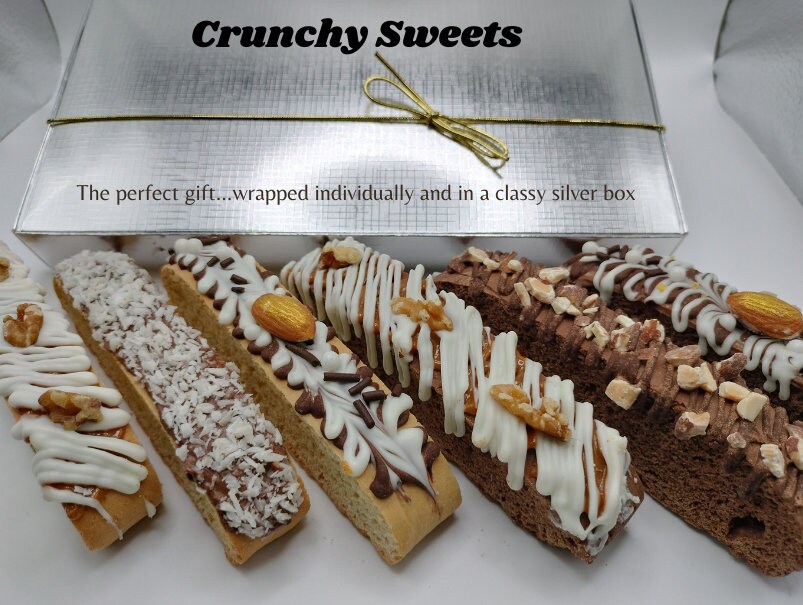 Gluten Free Classic Handcrafted Biscotti With Assorted Toppings - Etsy