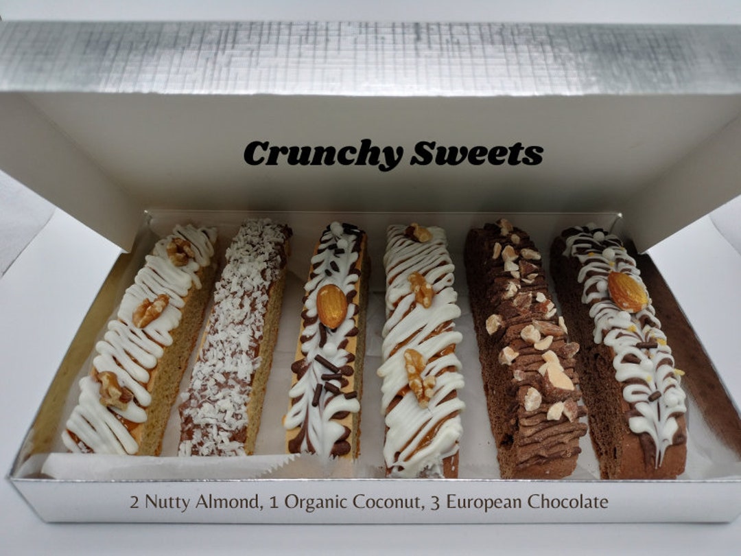 Classic Handcrafted Biscotti With Assorted Toppings - Etsy