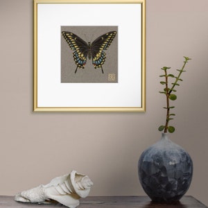 Black Swallowtail Butterfly Art Mother's Day Gift | Etsy