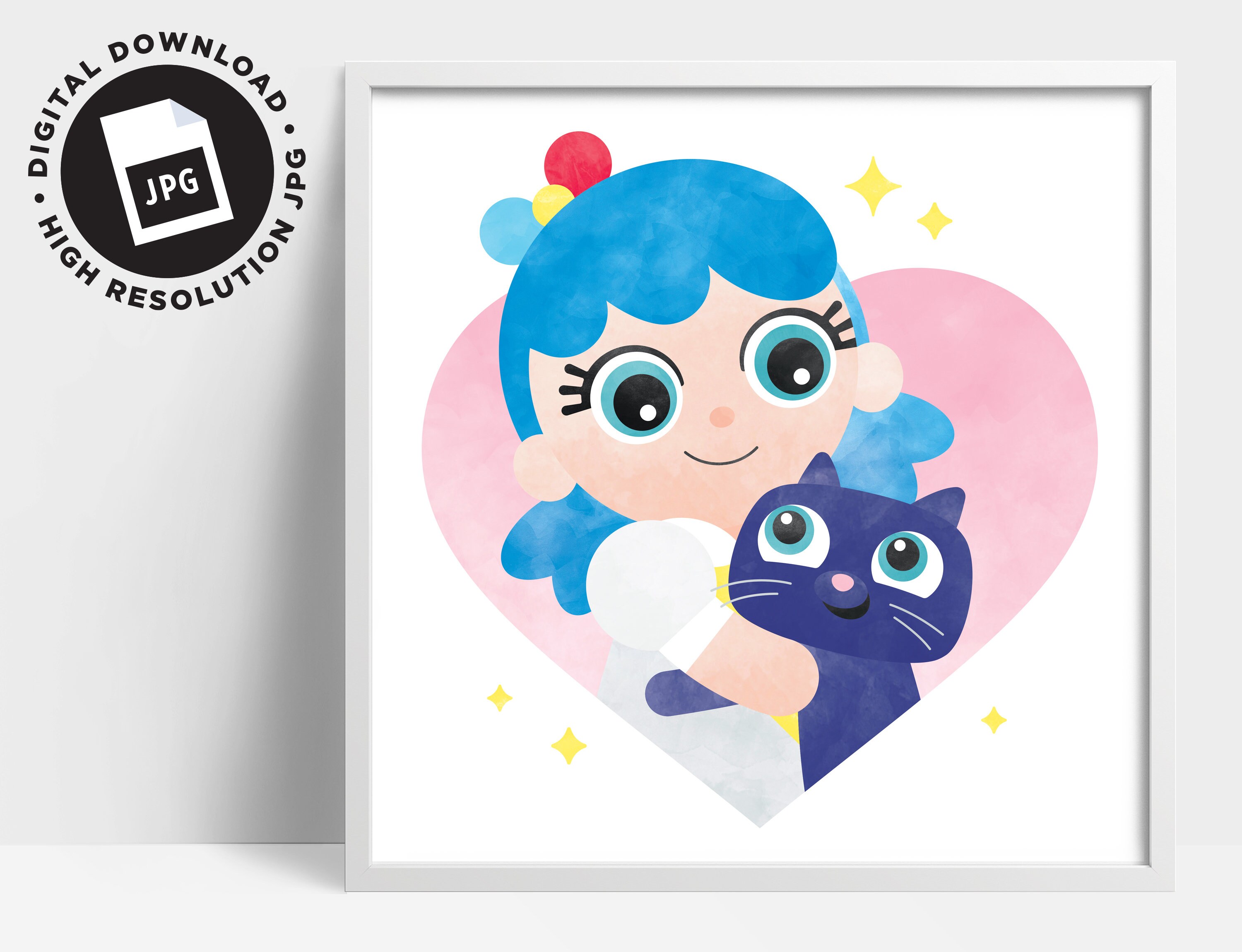 True and Bartleby Kids Art Instant Download Digital File | Etsy