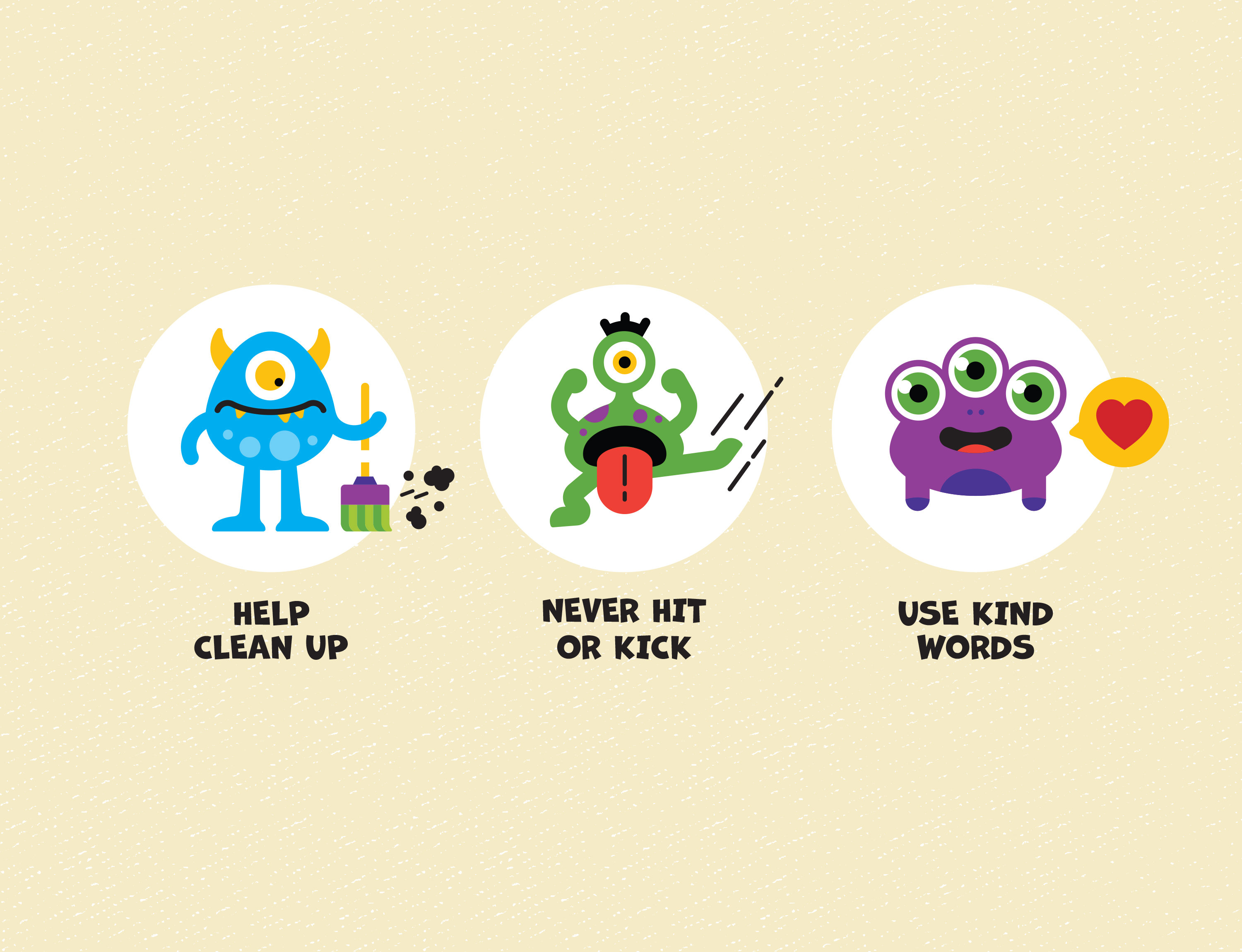 House Rules for Little Monsters Kids Art Instant Download Digital File ...