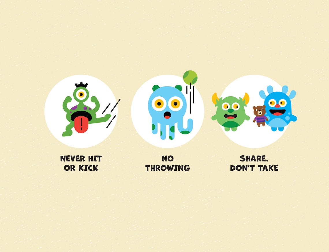 House Rules for Little Monsters Kids Art Instant Download - Etsy