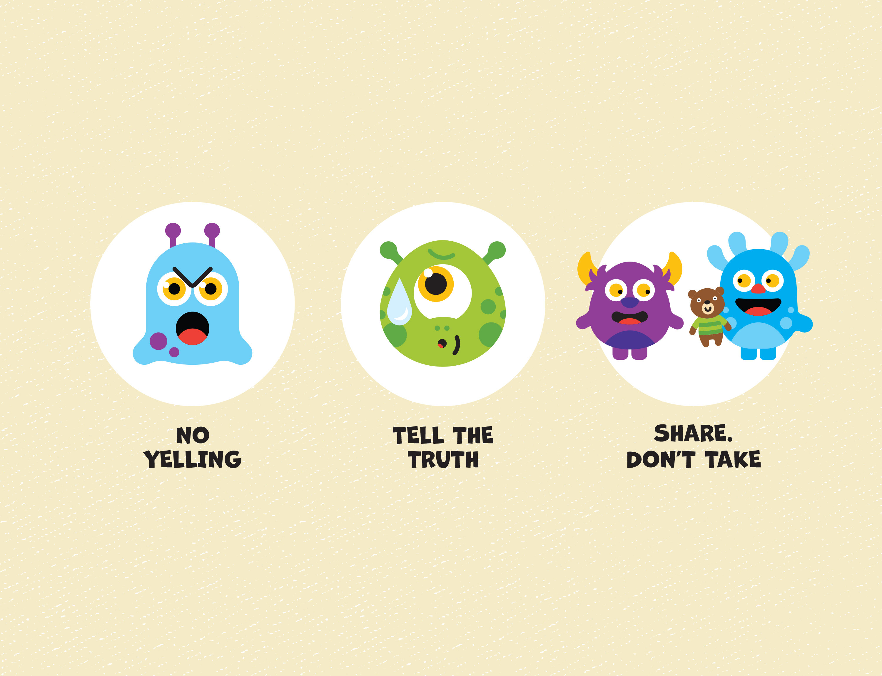 House Rules for Little Monsters Kids Art Instant Download Digital File ...