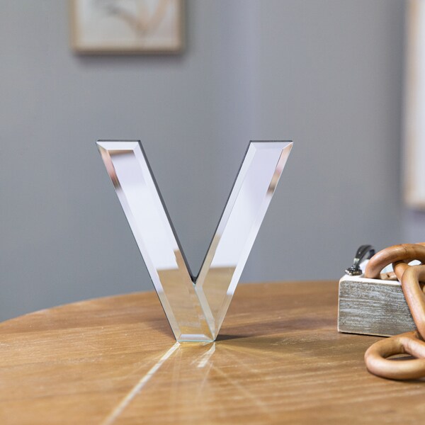 Wooden Letter V - Etsy