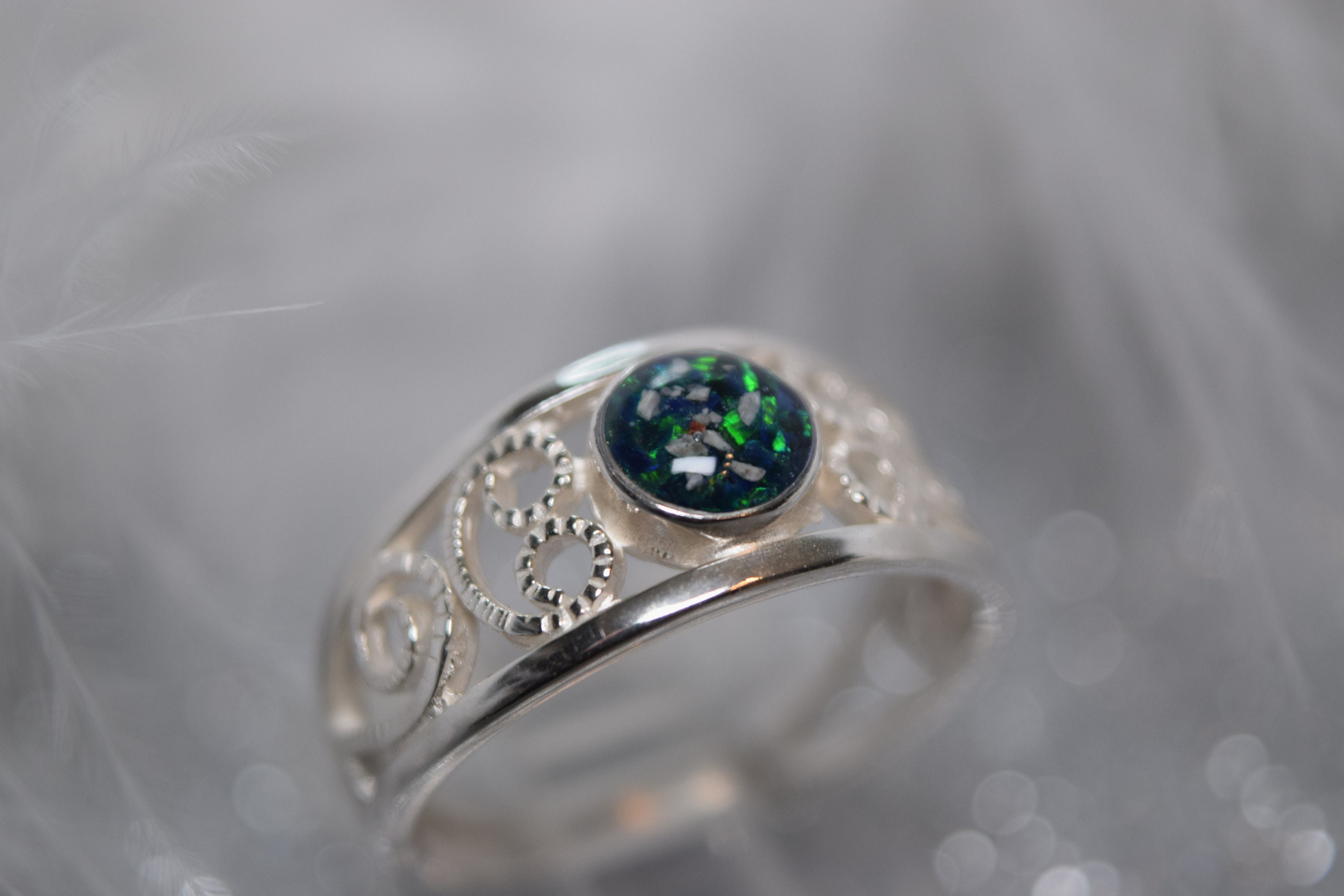 Cremation Ashes & Memorial Ring - Etsy