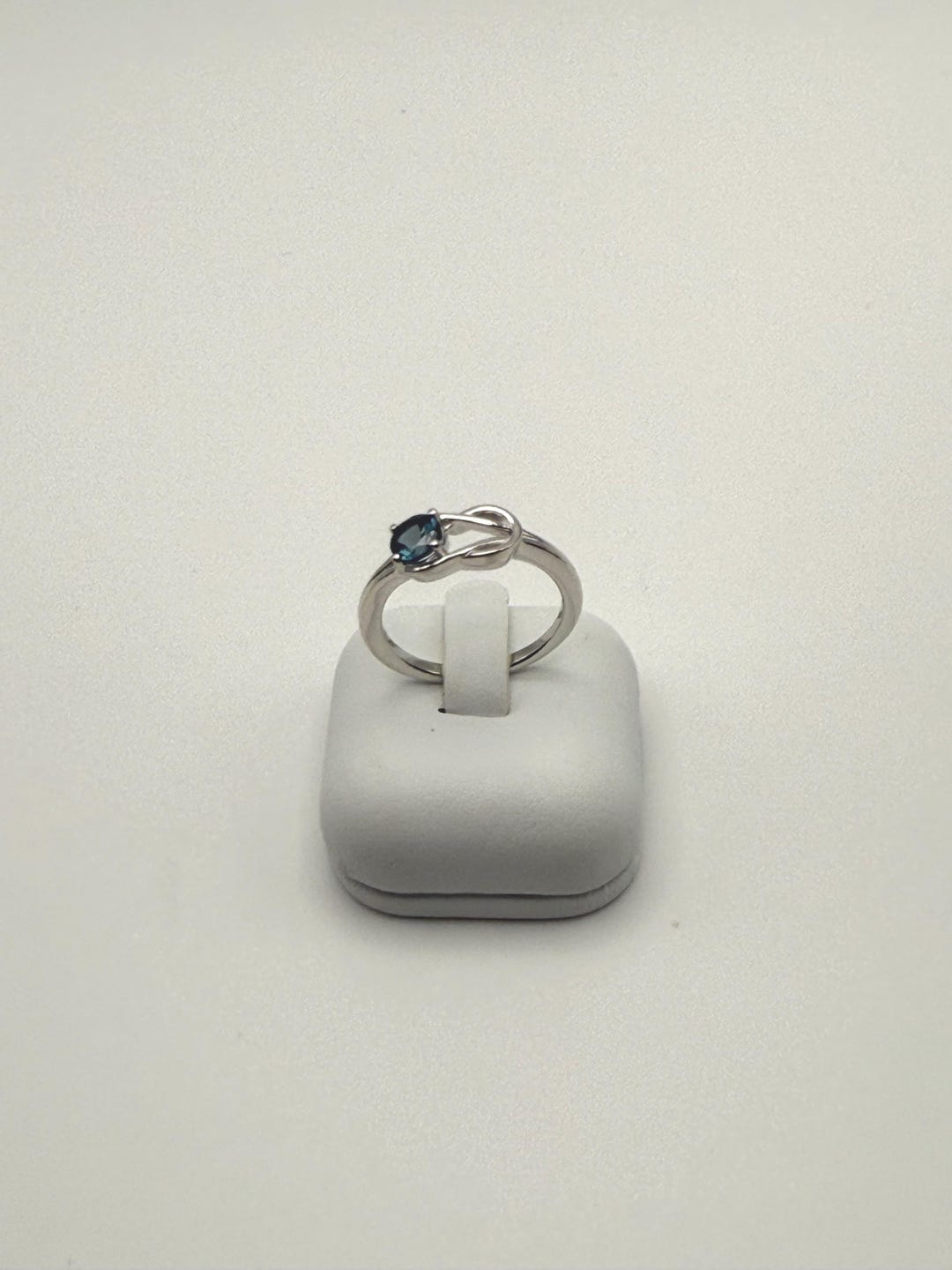 Infinity Knot Natural Gemstone Silver Ring for Women Size 7 - Etsy