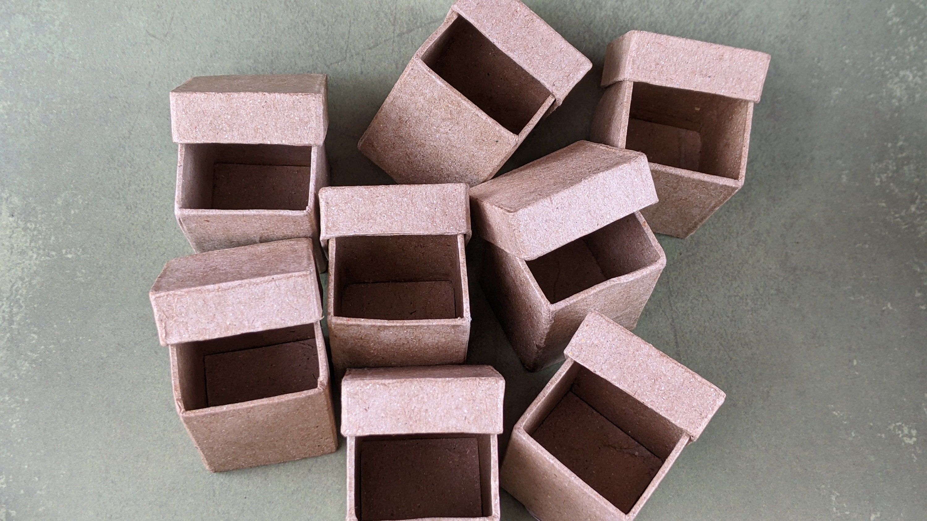 Set of 8 Classic Paper Mache Boxes, New and Ready for Your Project. - Etsy