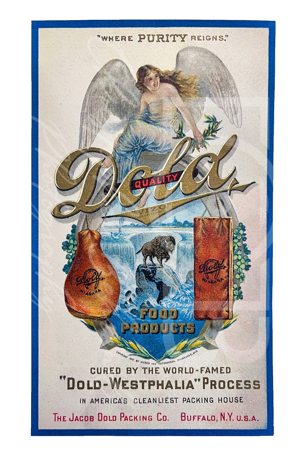 DOLD Quality Food Products | Buffalo NY | Vintage Ad Reproduction ...