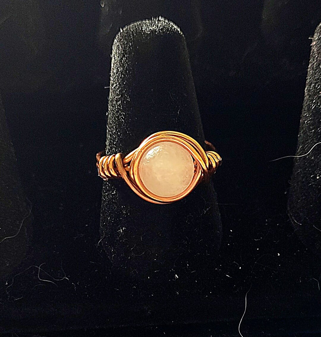Wire Wrapped Gemstone Rings - Etsy