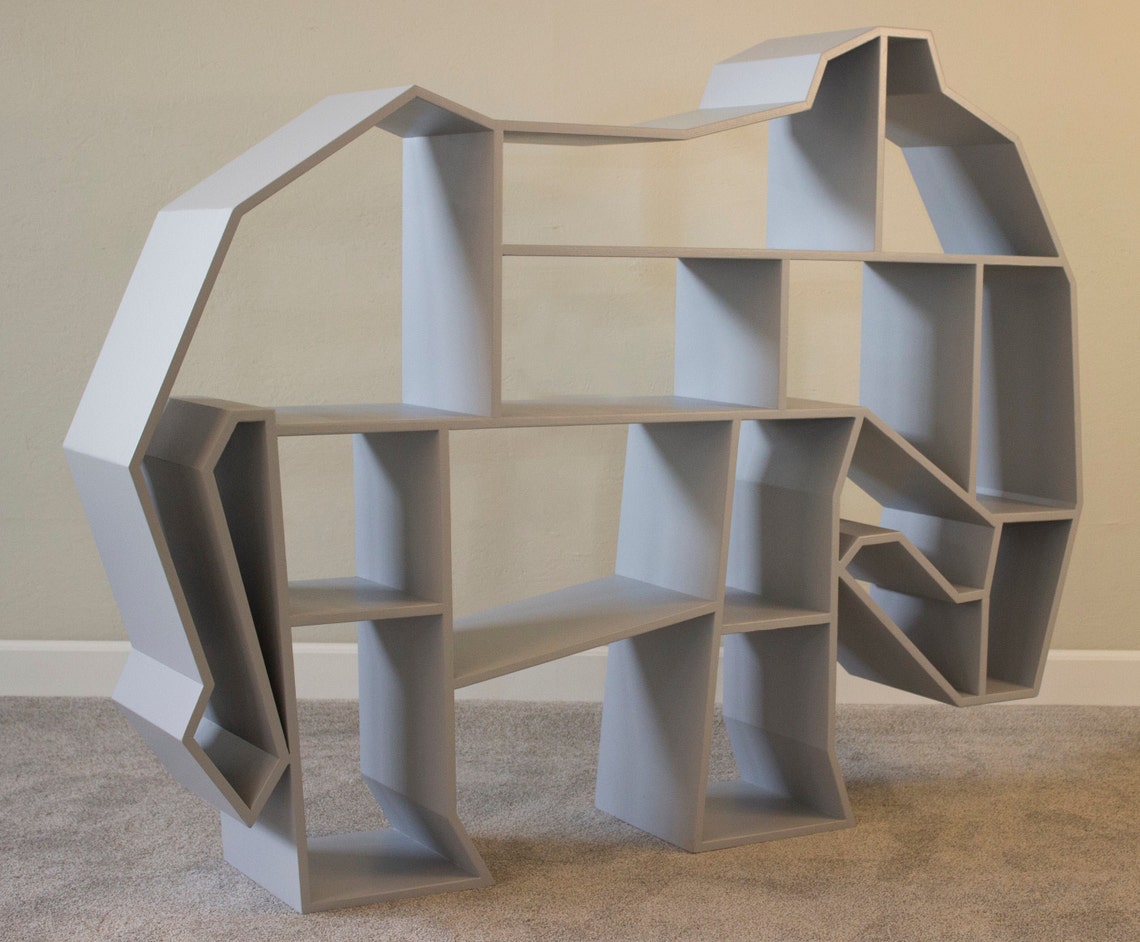 Kids Bookshelf Elephant Decor Bookcase Childrens Nursery Shelf | Etsy