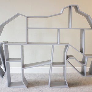 Kids Bookshelf Elephant Decor Bookcase Childrens Nursery Shelf - Etsy