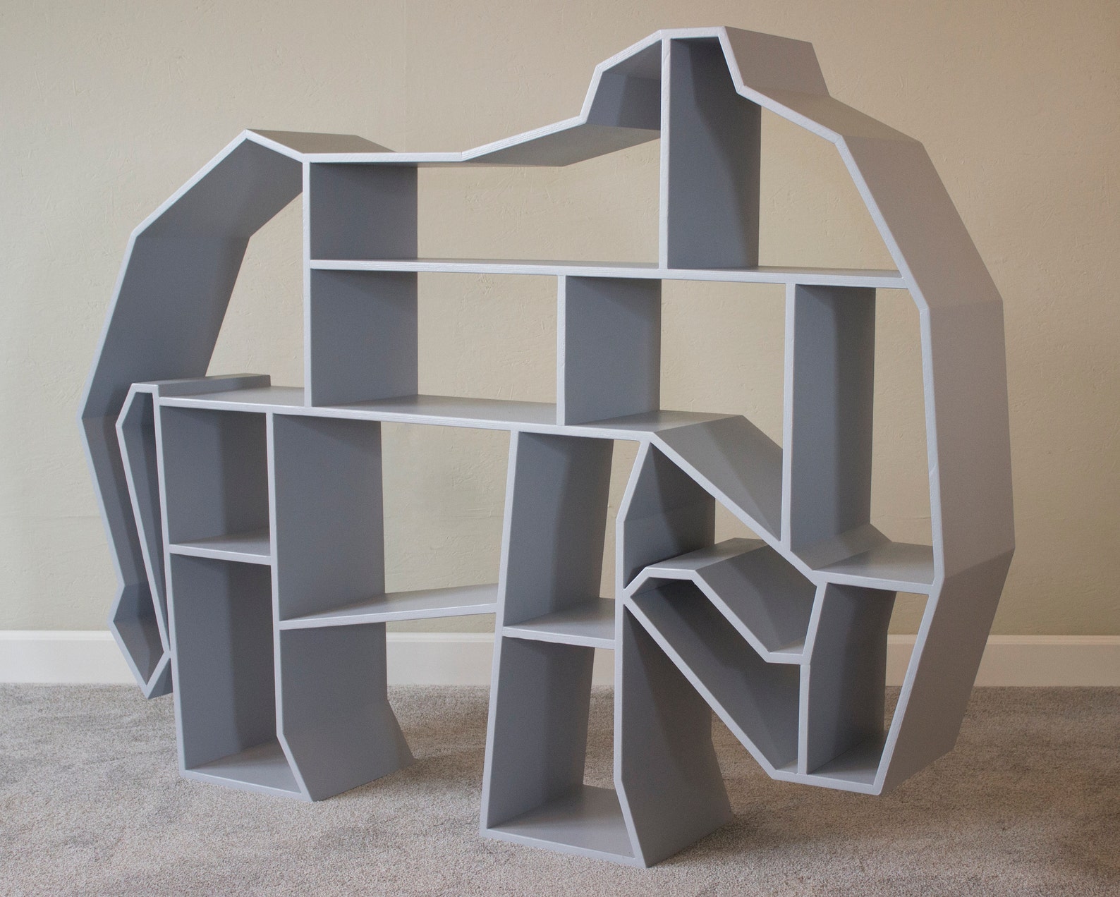 Kids Bookshelf Elephant Decor Bookcase Childrens Nursery Shelf - Etsy