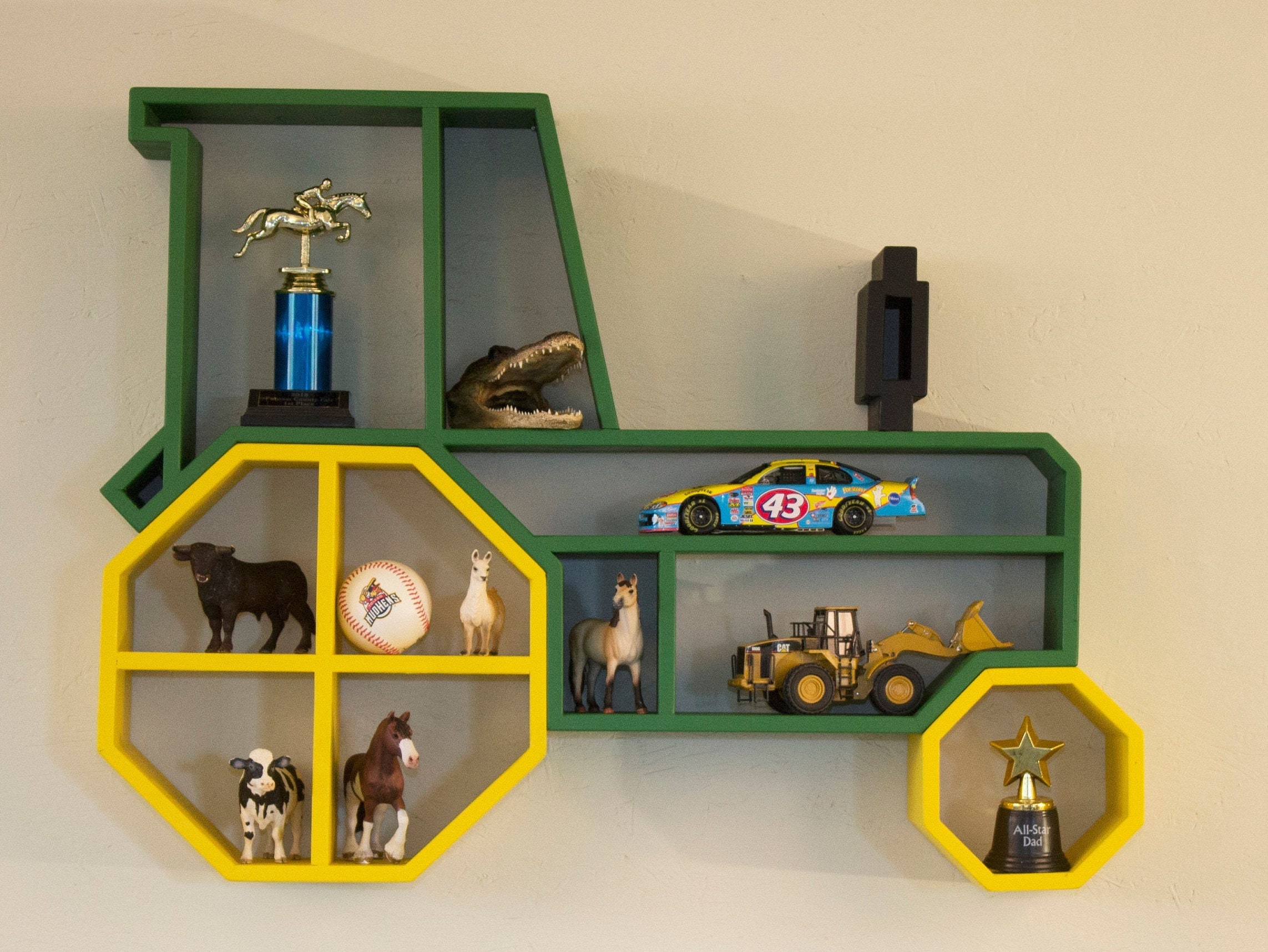 Tractor Wall Hanging Shelf Kids Room Decor Wall Shelf - Etsy