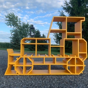 Kids Bookshelf Bulldozer Decor Bookcase Childrens Nursery - Etsy