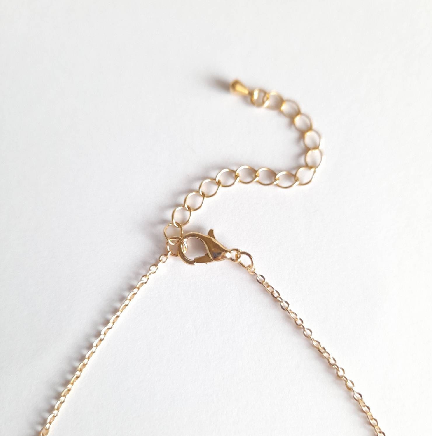 Personalised Marigold Resin Pendant on Gold Chain-marigold - Etsy