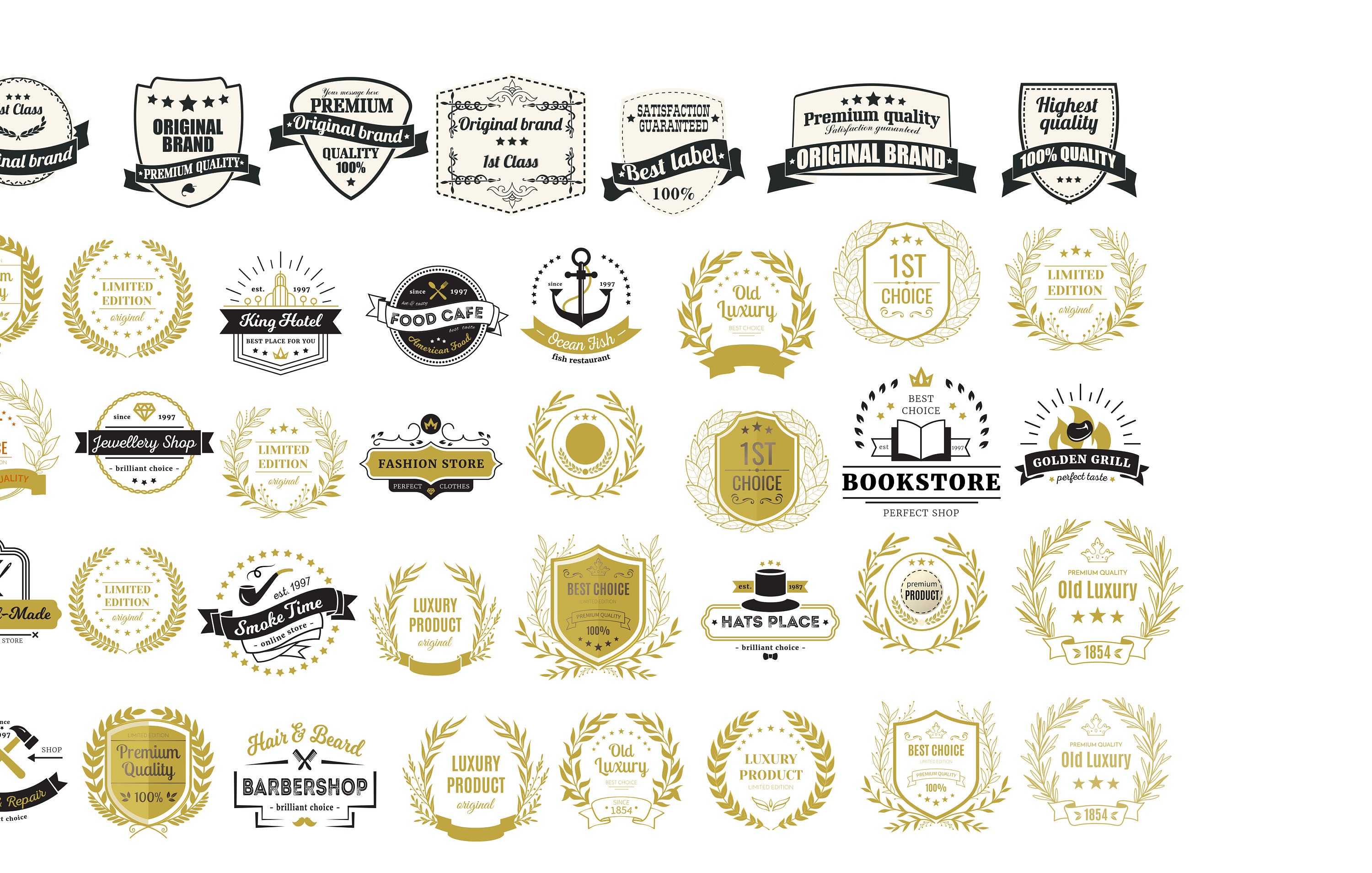 44 Vintage Logo, SVG, EPS, Adobe Illustrator Editable Files, Logo ...
