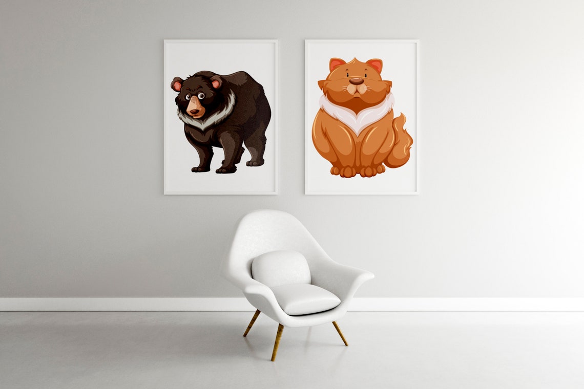 Wild Animals Bundle, Animals SVG,84 Wild Animals Vector Art, ,AI Format ...