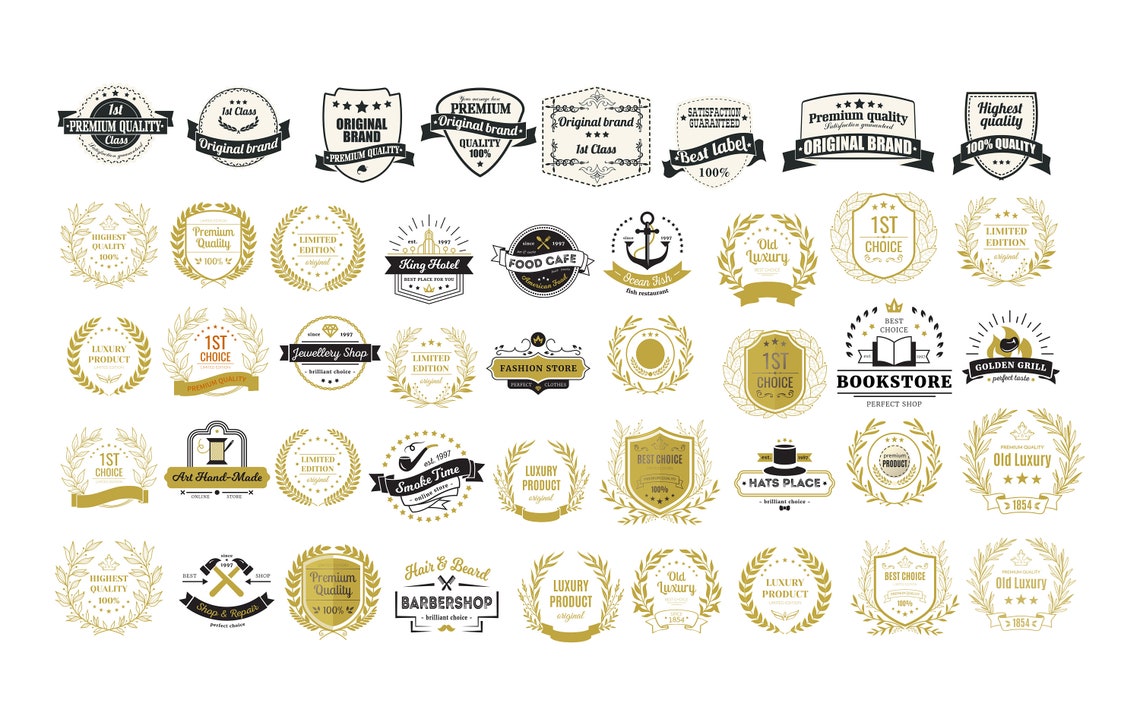 44 Vintage Logo, SVG, EPS, Adobe Illustrator Editable Files, Logo ...