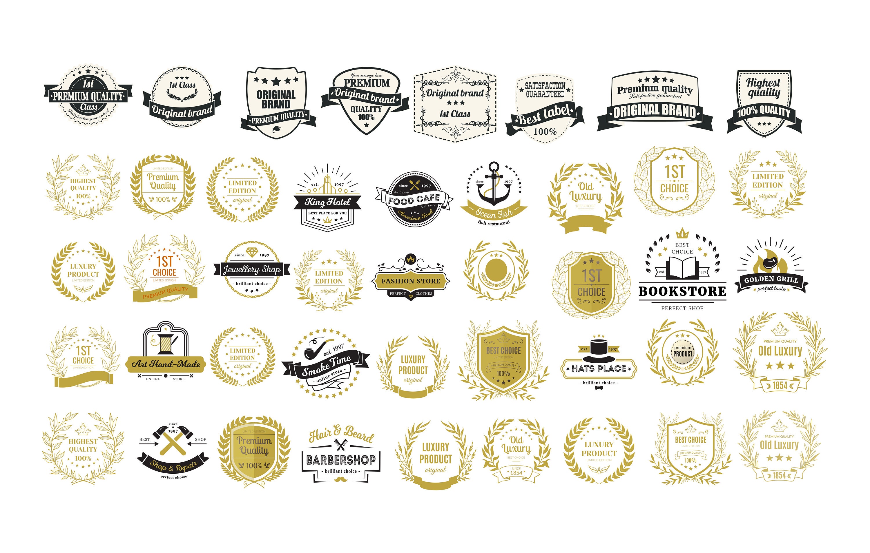 44 Vintage Logo, SVG, EPS, Adobe Illustrator Editable Files, Logo ...