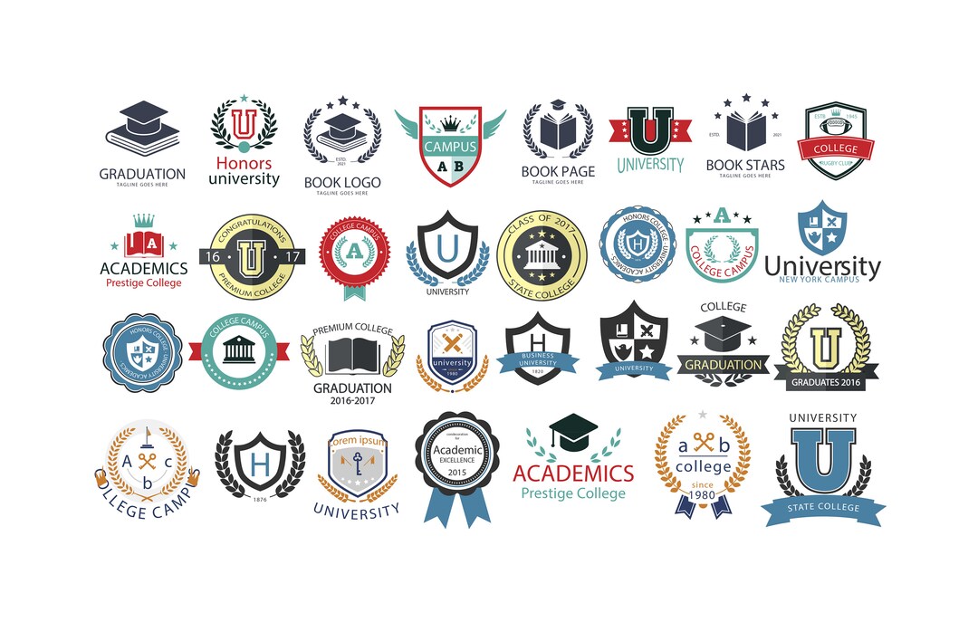 31 Education Logo, SVG, EPS, Adobe Illustrator Editable Files, College ...