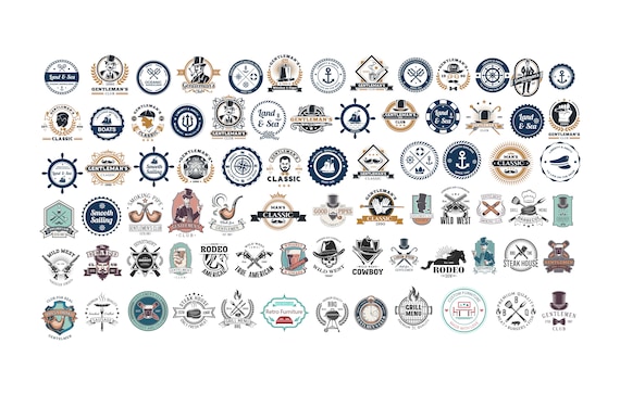 77 Logo Designs SVG Adobe Illustrator Editable Files - Etsy