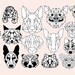 19 Polygonal Dogs, SVG, EPS, Adobe Illustrator Editable Files, Polygon ...