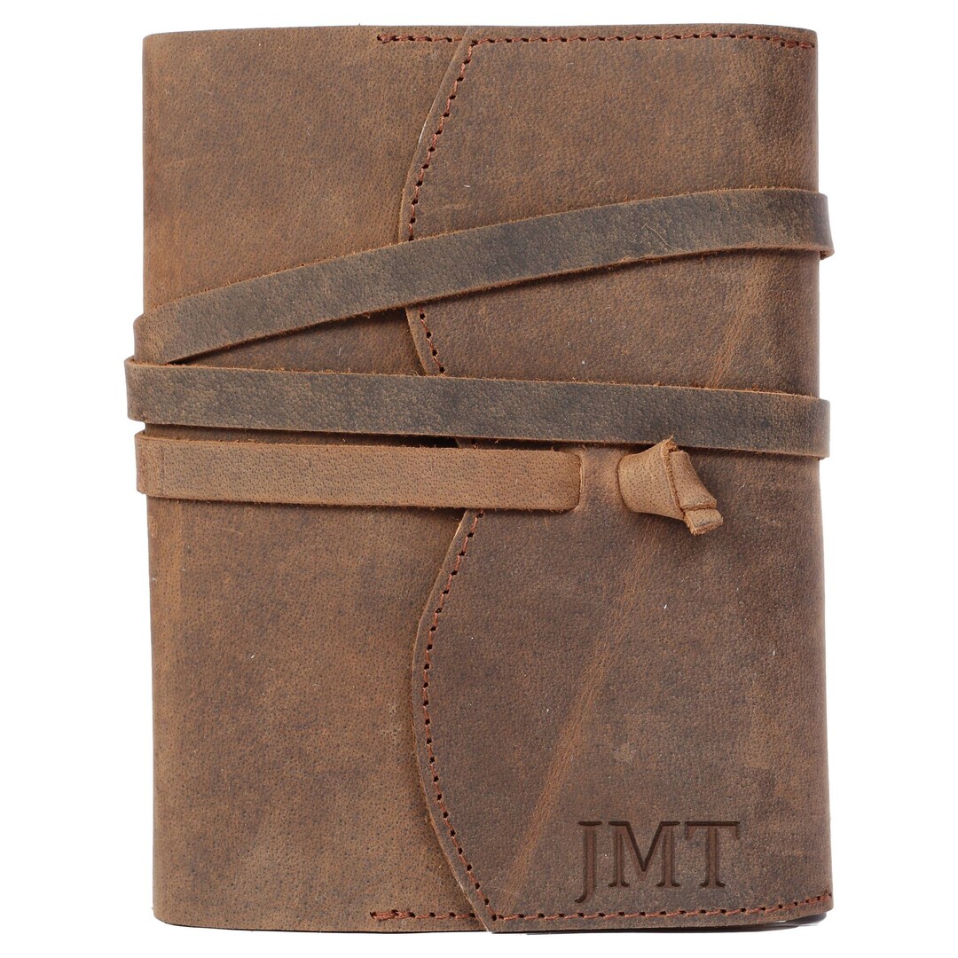 Free Personalized Premium Leather Journal Notebook or Sketchbook Rustic ...