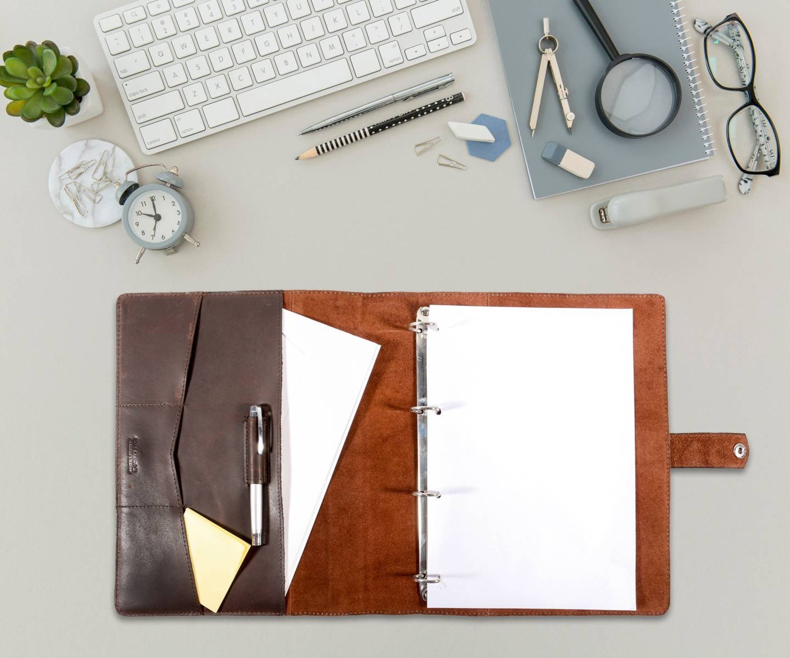 Personalized Leather A4 Ring Binder Retro Leather A4 Ring - Etsy UK