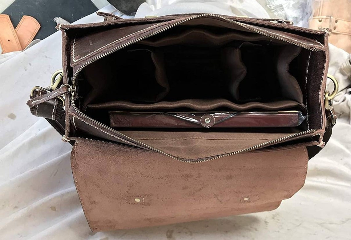 Leather Personalized DSLR Camera Bag Camera Satchel Bag - Etsy