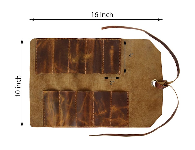 Leather Tool Roll Leather Pouch Leather Tool Wrench Roll | Etsy