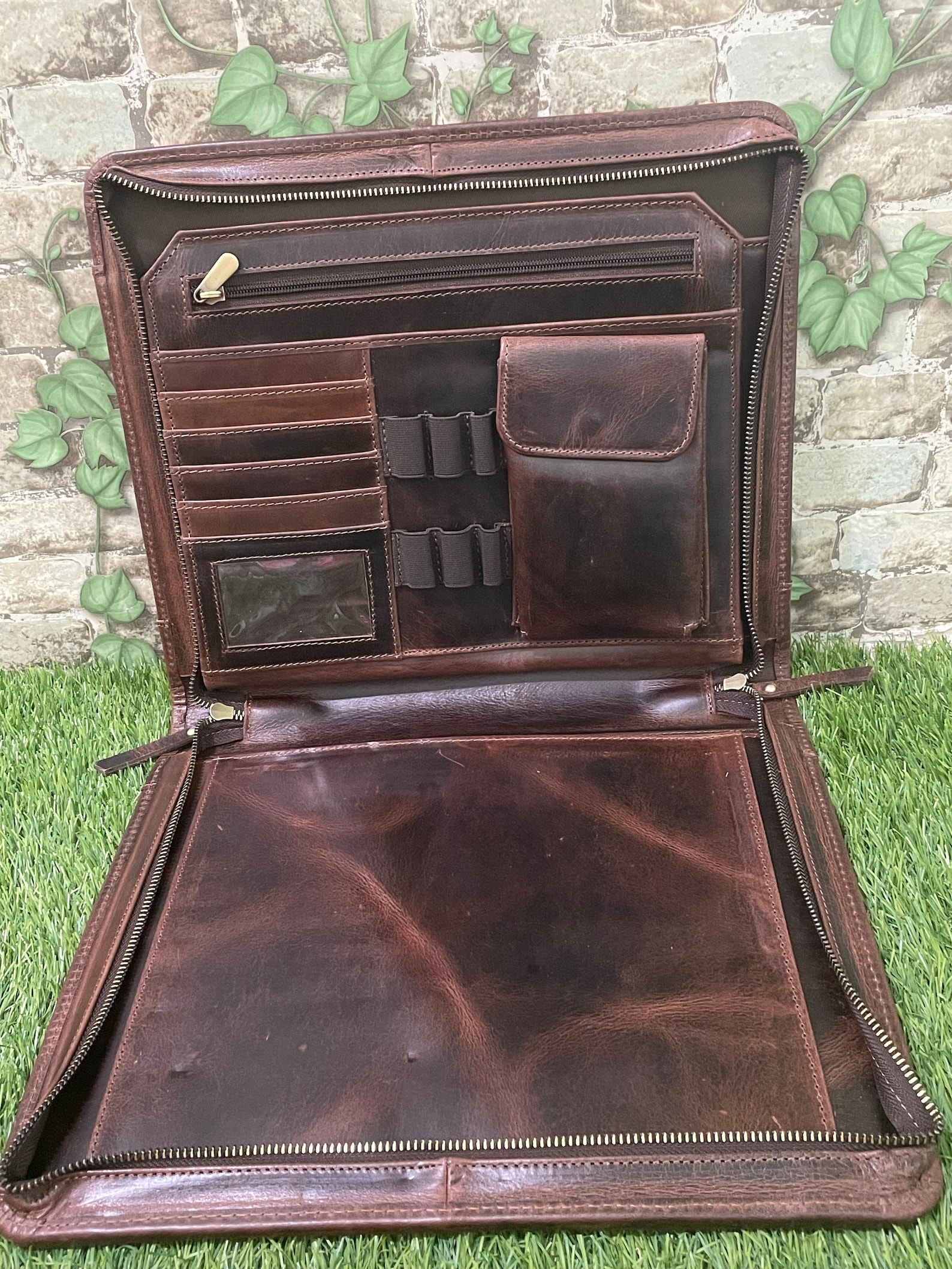 Personalized Business Leather Portfolio Professional Organizer - Etsy