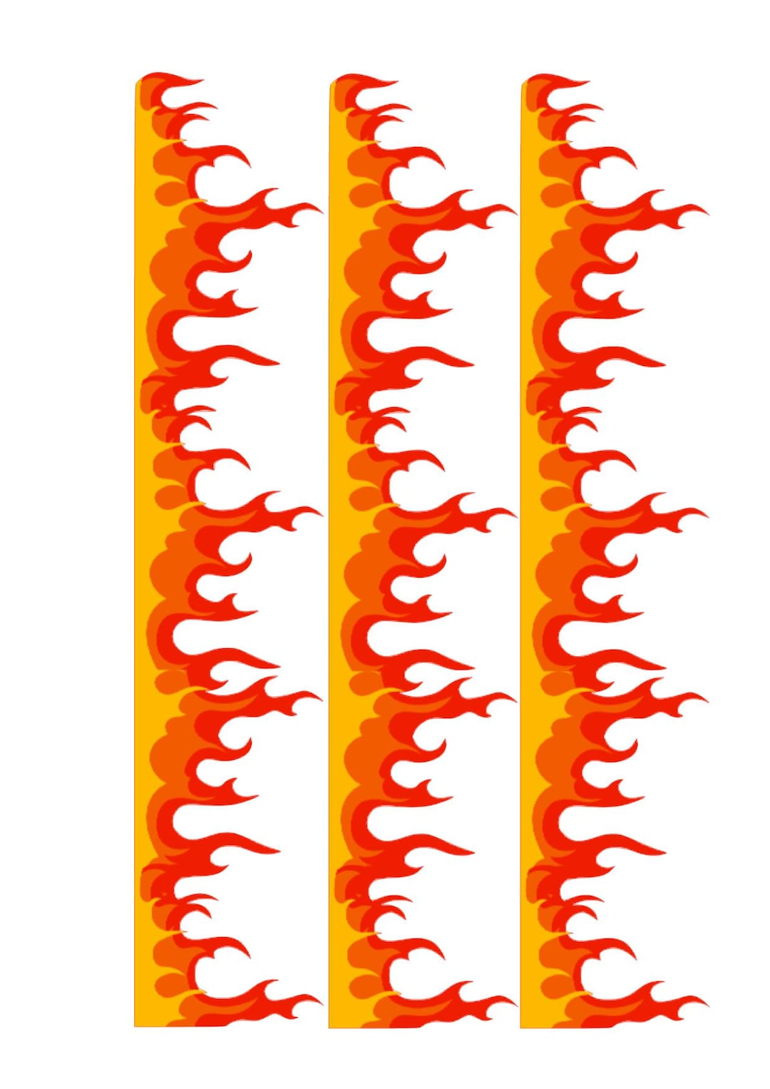 Flame Border, Edible Flames, Edible Fire Cake Border, Edible Flame ...