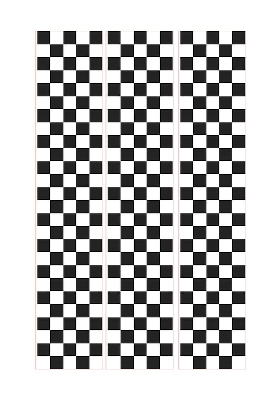 Checkered Flag Strips pre-cut Edible Image Toppers for Cakes - Etsy