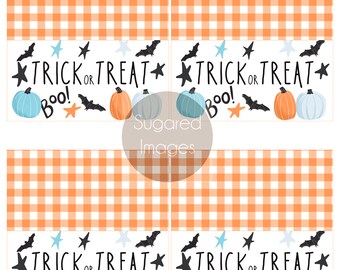 Halloween Toppers Witches Warts Treat Bag Topper Black Line - Etsy
