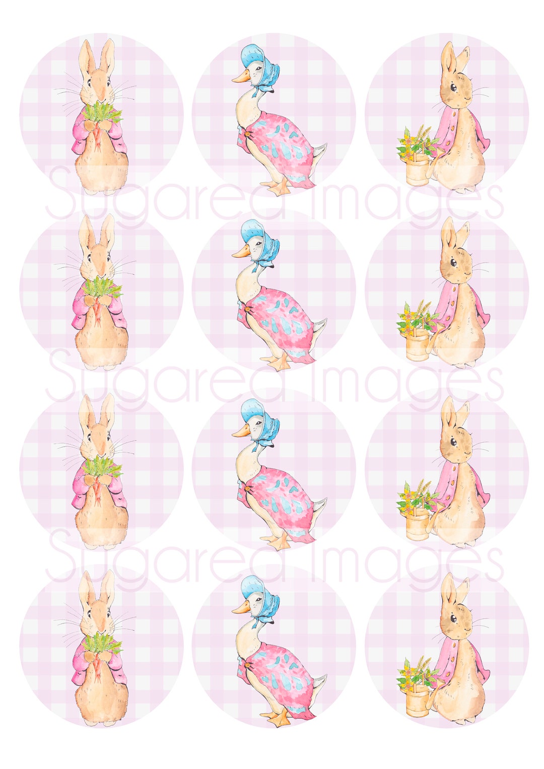 Flopsy Rabbit Edible Image Toppers - Etsy