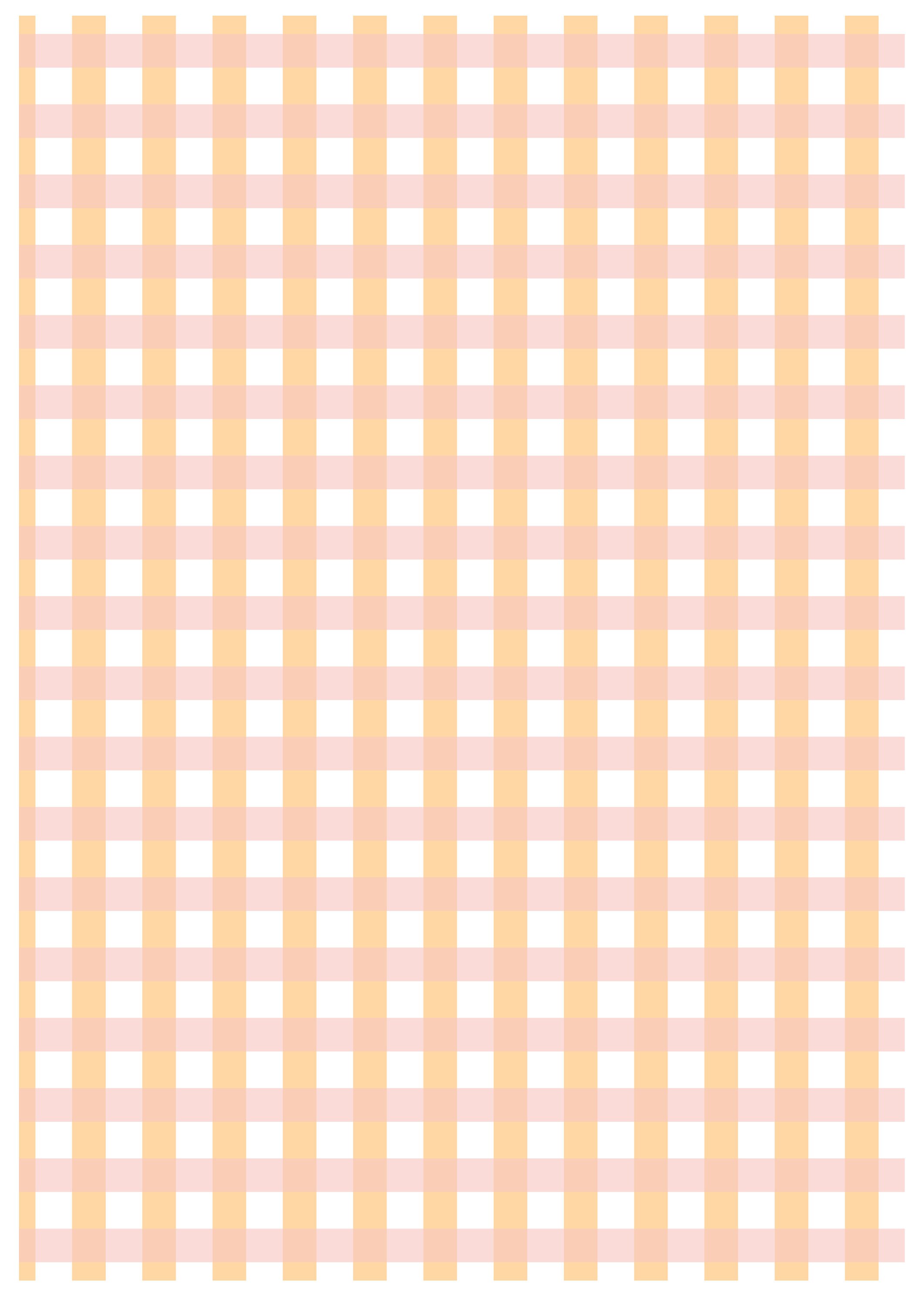 A4 Pink and Orange Gingham, Edible Icing Sheet, Sugar Sheets, Frosting ...
