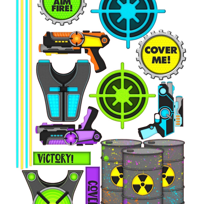 Laser Tag Cake - Etsy