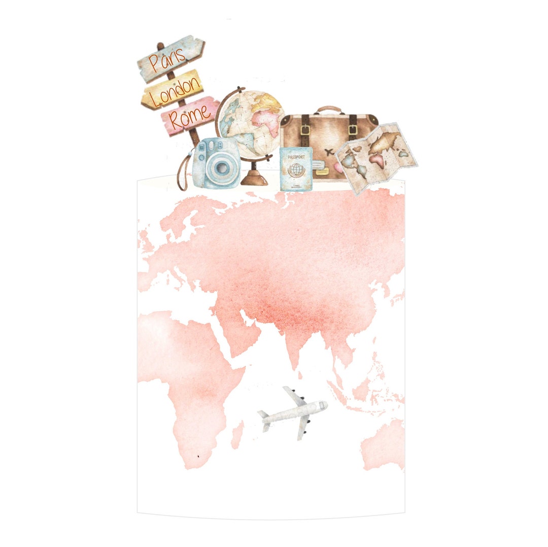 Cake Wrap World Map Edible Icing/frosting Sheet A3 2 Strips 16 X 5in ...