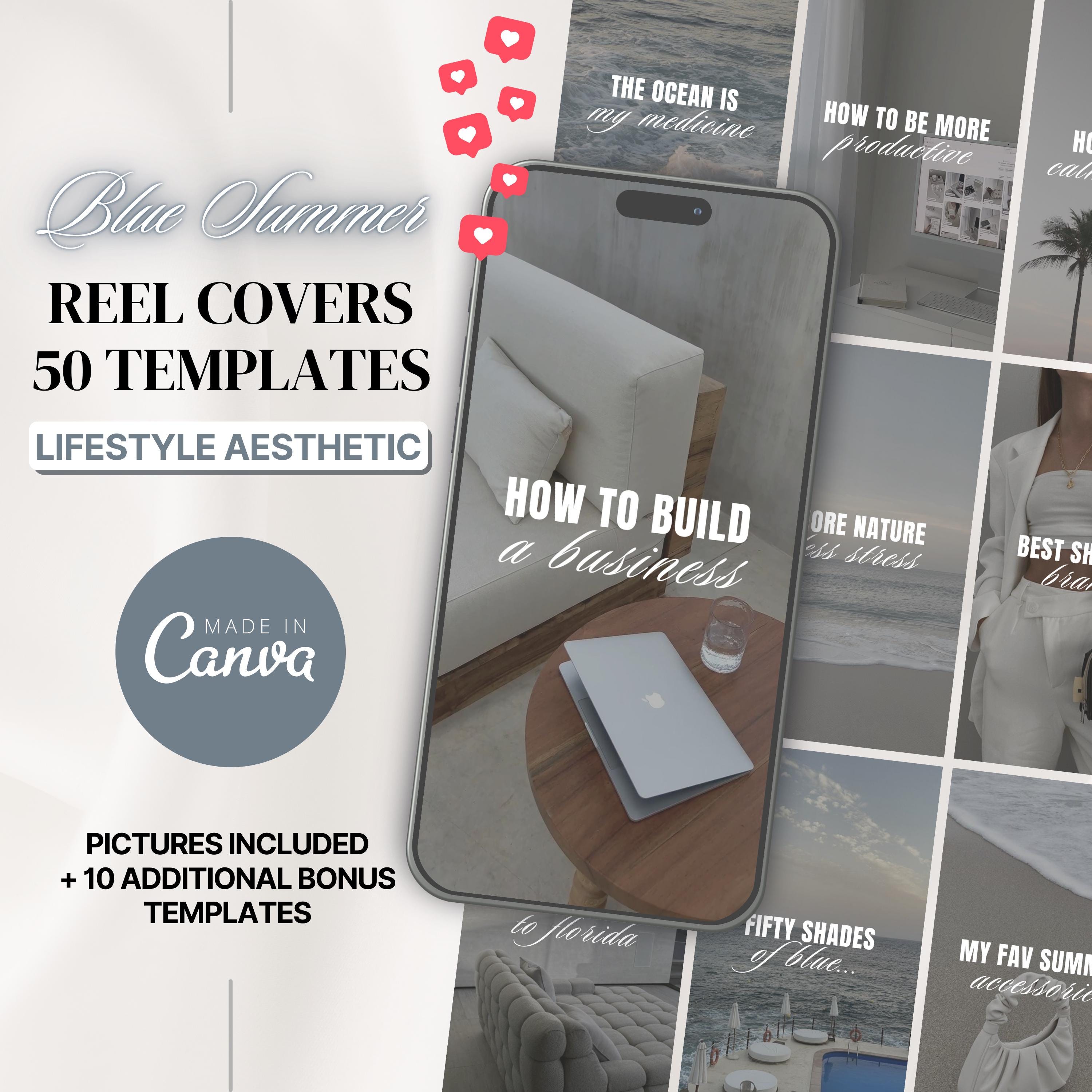50 Instagram Reel Cover Templates | Lifestyle Aesthetic Instagram Reel ...