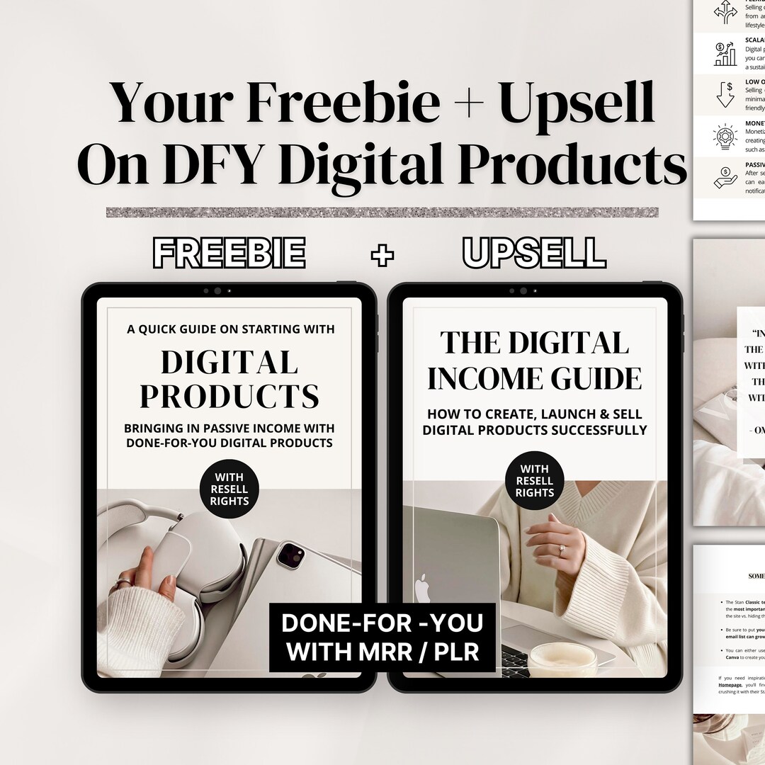 Done for You Guides: Freebie + Upsell With Private Label Rights (PLR ...
