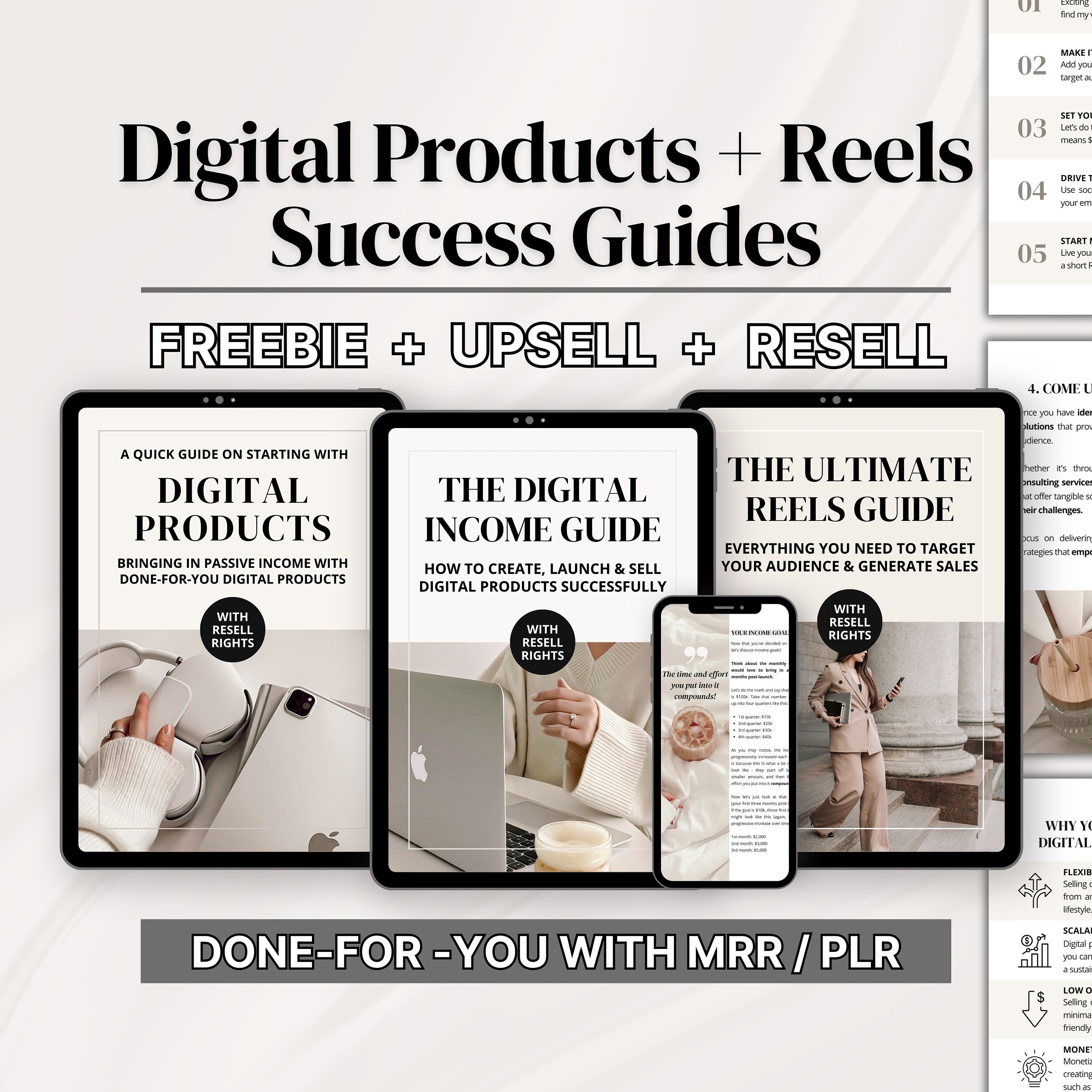 Done for You Guides: Freebie + Matching Upsell + Additional Guide With ...