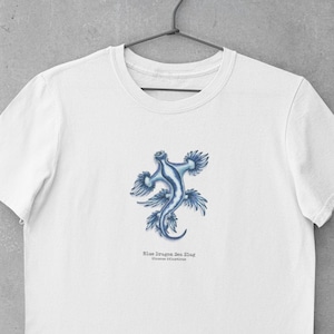 Men's Blue Dragon Sea Slug T-shirt - Fake Faux Taxidermy Blue Glaucus ...