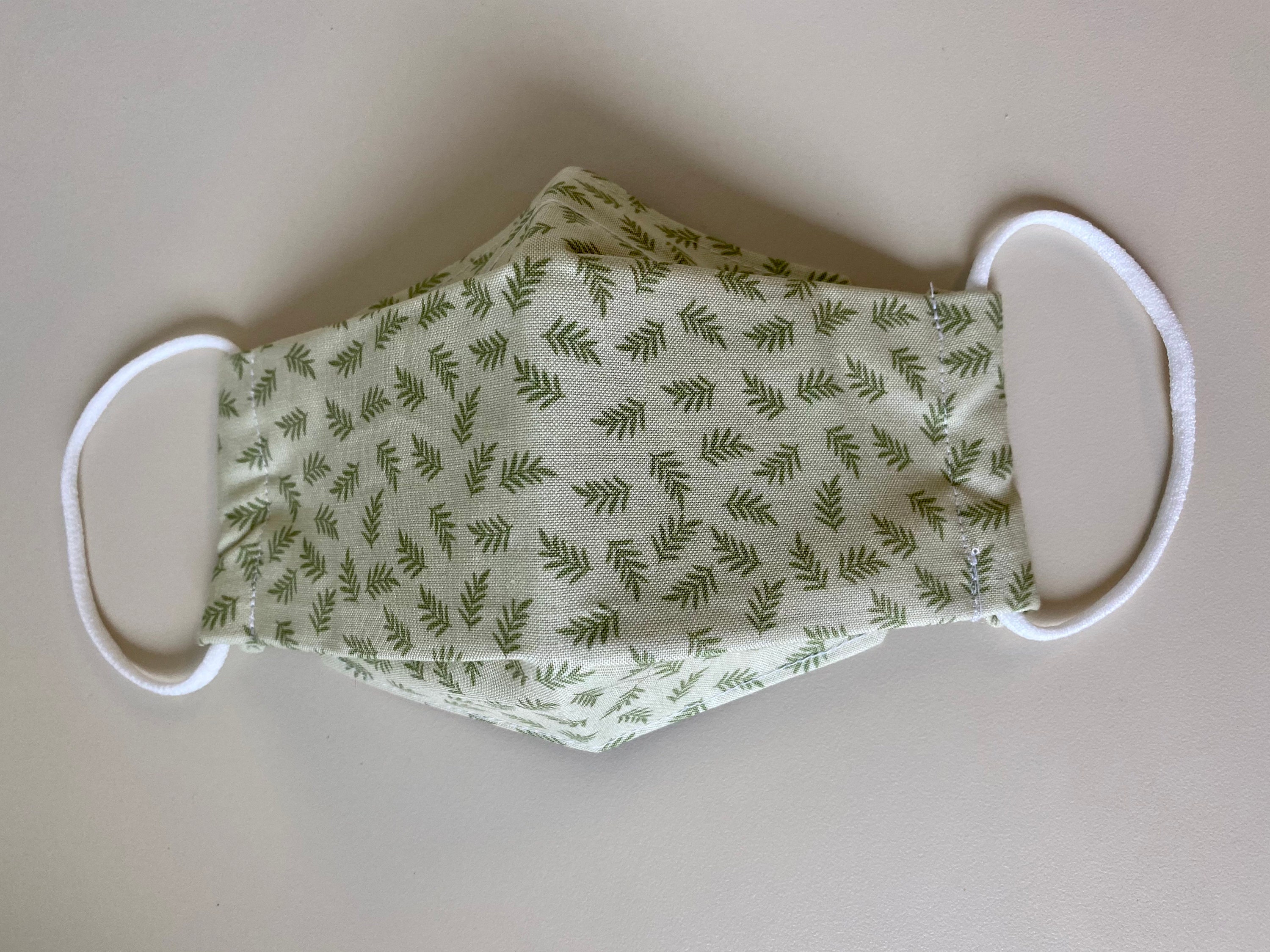 Green Fern Leaves Origami Cloth Mask - Etsy
