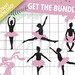 Ballet Svg Bundle, Ballerina Svg File for Cricut Layered Ballerina ...