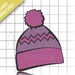 Winter Hat Svg, Knit Hat Png Cold Weather Clothes Hat With Pom Pom Snow ...