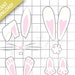 Easter Bunny Svg Rabbit Ears Png Bunny Feet and Ears Svg | Etsy