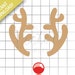 Rudolph Svg, Reindeer Antlers Svg File for Cricut Christmas Deer Svg ...