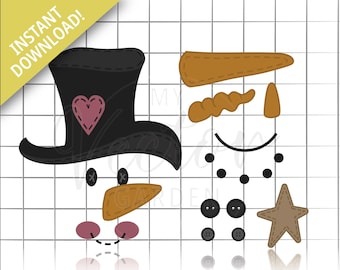 Primitive Christmas Svg - Etsy