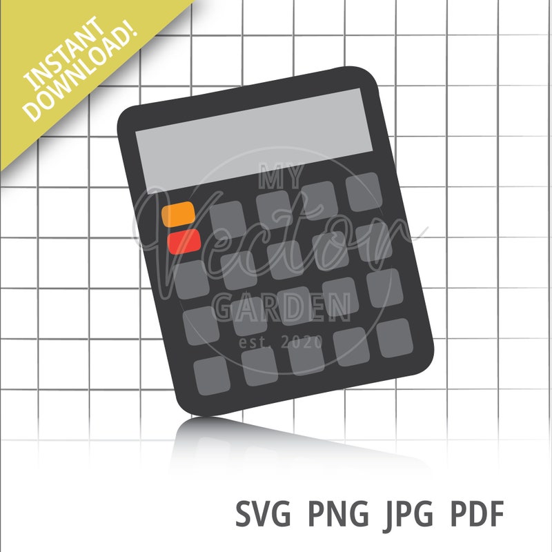 Calculator Svg - Etsy