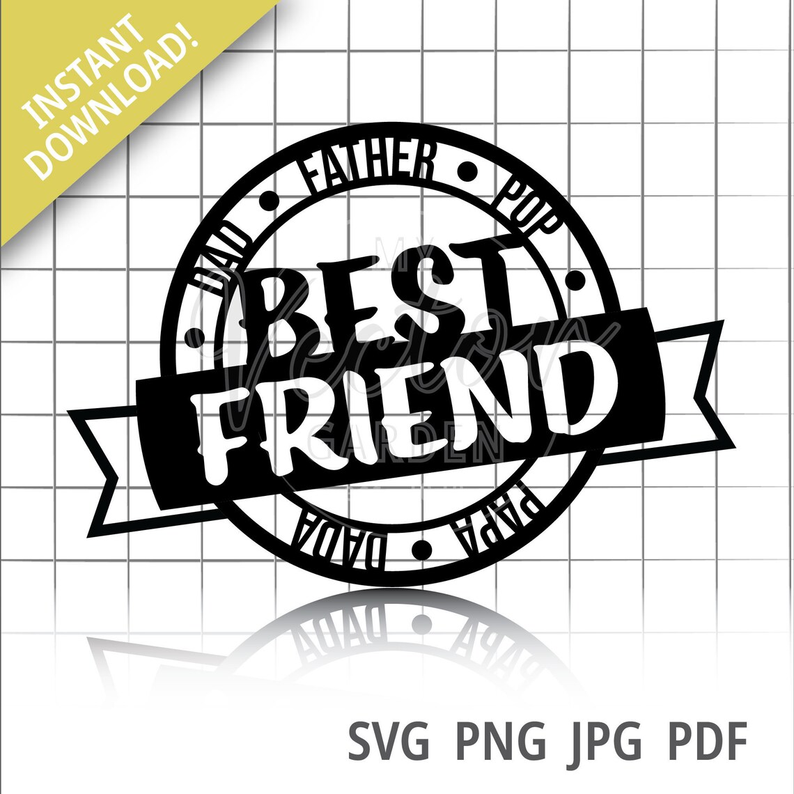 Circle Dad Svg Best Friend Svg Father's Day Svg Dad Svg - Etsy